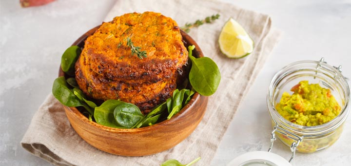 Raw Dehydrated Yam Burger - 180° I Can Home Challenge